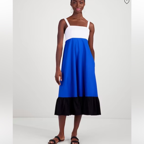 kate spade | Dresses | Nwt Kate Spade Al Fresco Colorblock Sundress Xs ...